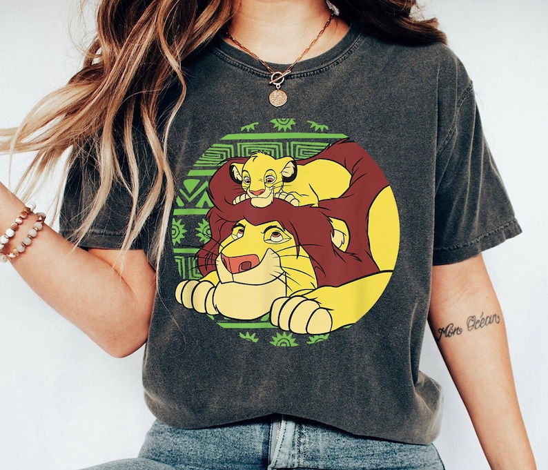 Mufasa & Simba Retro Shirt, The Lion King 30th Anniversary T | Inspire ...
