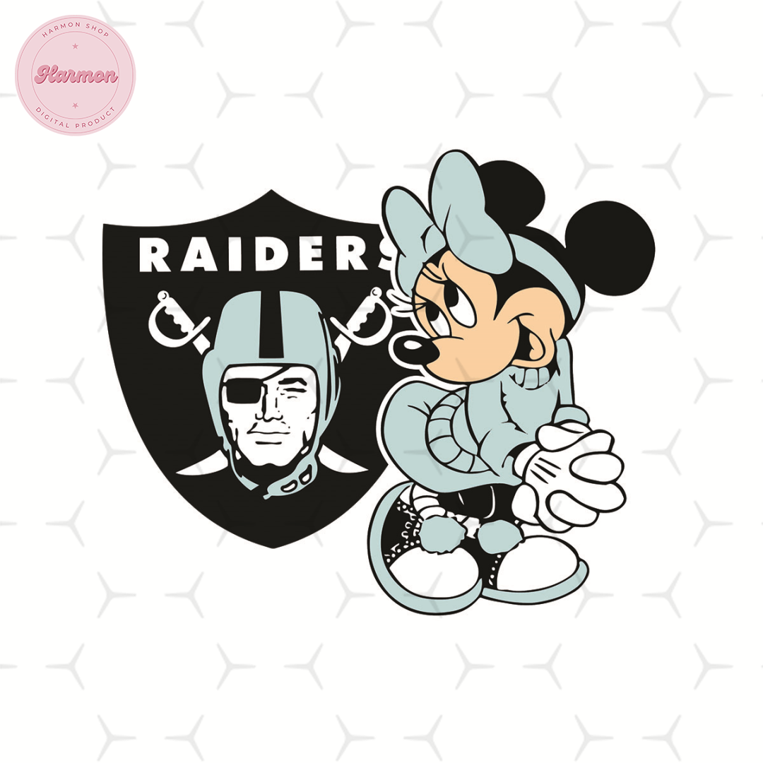 Las Vegas Raiders Minnie Svg,Nfl svg, Football svg file, Foo | Inspire ...