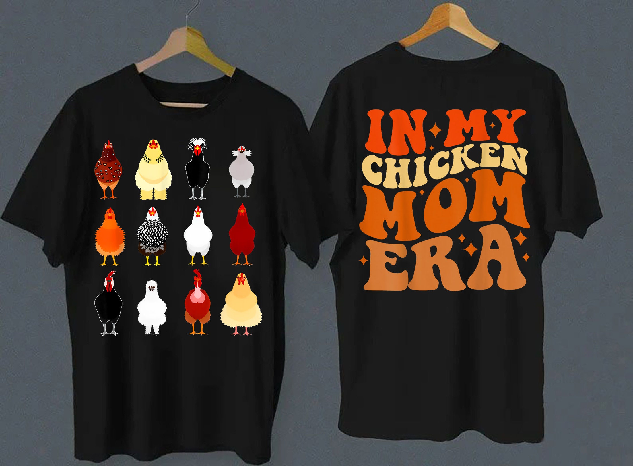 Chicken Sweatshirt Gift, In My Chicken Mom Era Farm Life Shi | Inspire ...