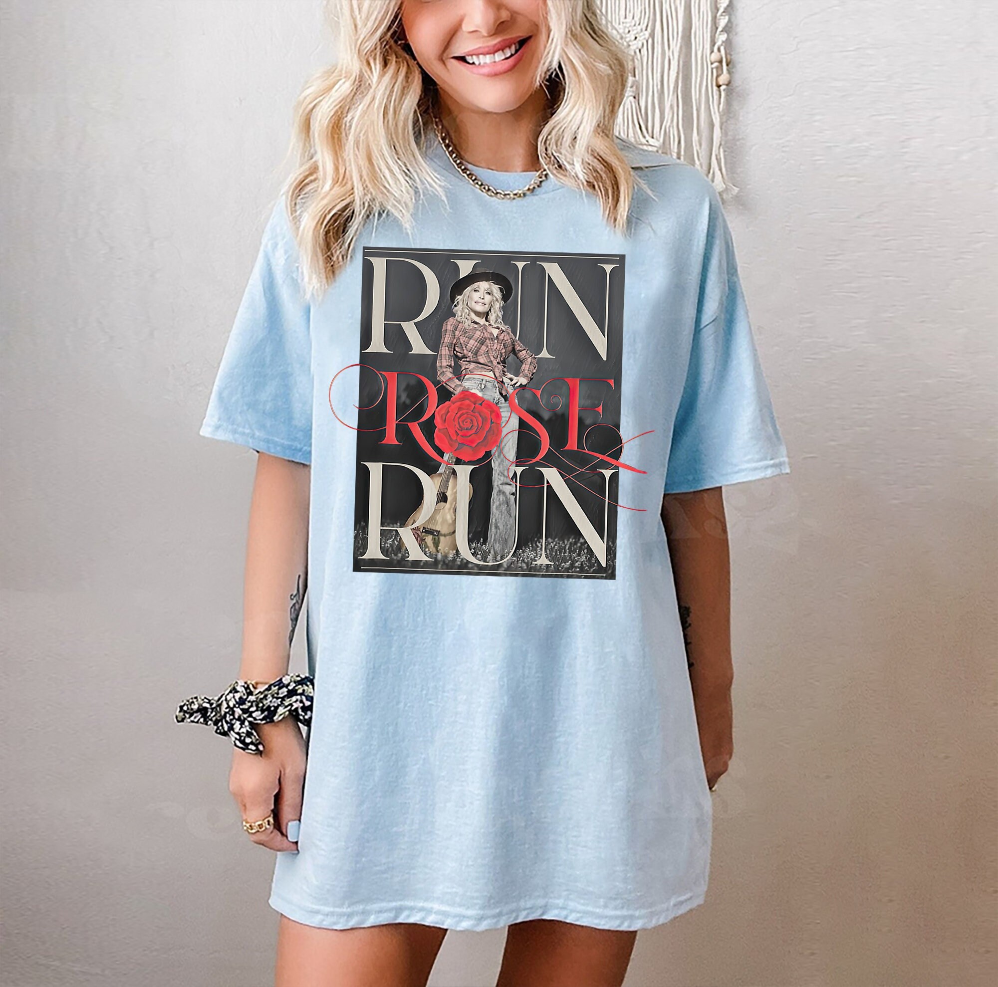 Run Rose Run Dolly Album Cover Shirt, Run Rose Run Music Shi | Inspire ...