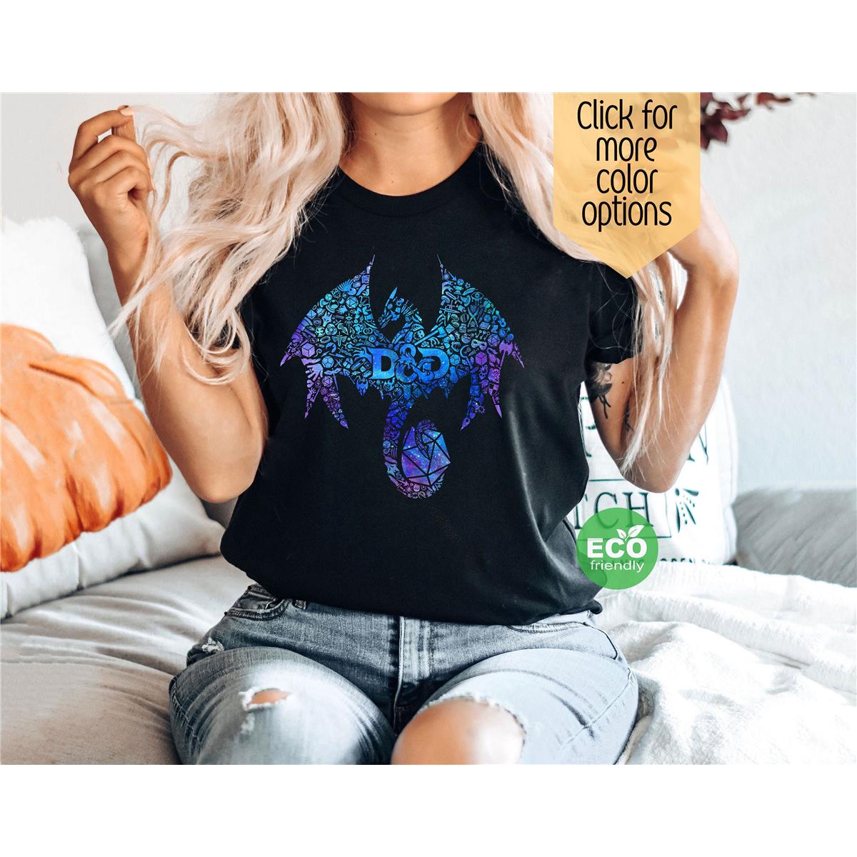 Mosaic Dragon Dnd Shirt, Gothic Dungeons & Dragons Shirt, Du | Inspire ...
