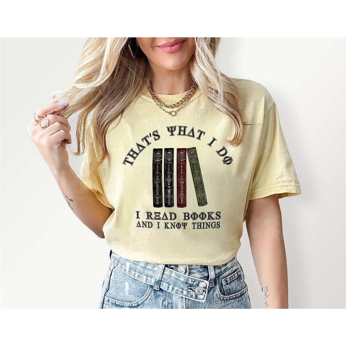 Percy Jackson and the Olympians Book Stack Shirt, Rick Riord | Inspire ...