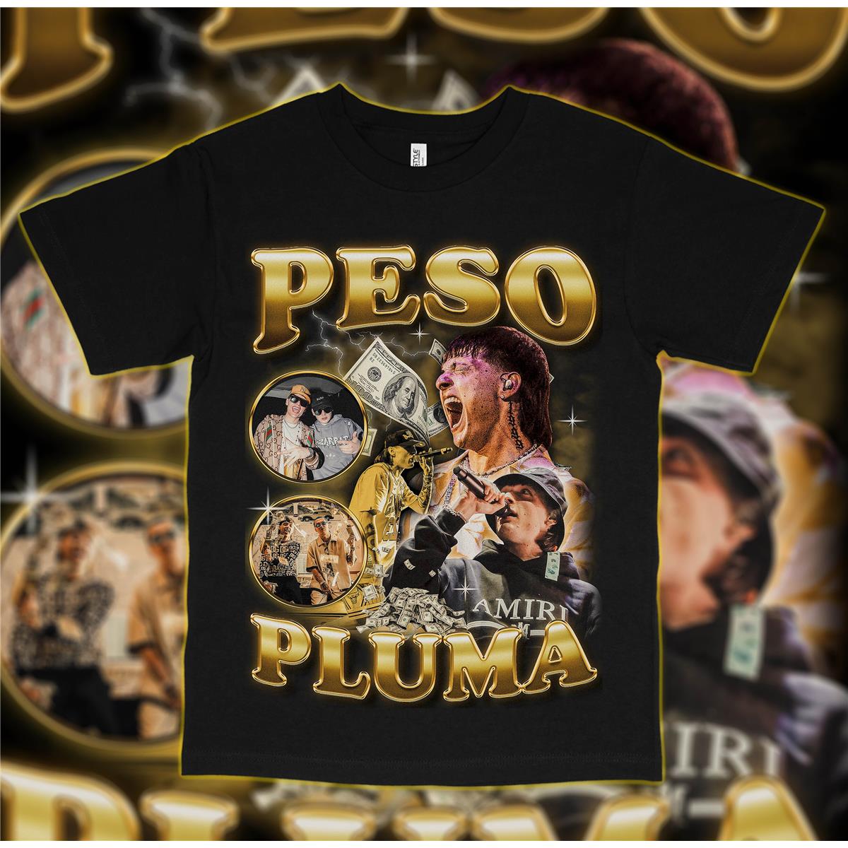 Peso Pluma Vintage Style T-Shirt | Inspire Uplift