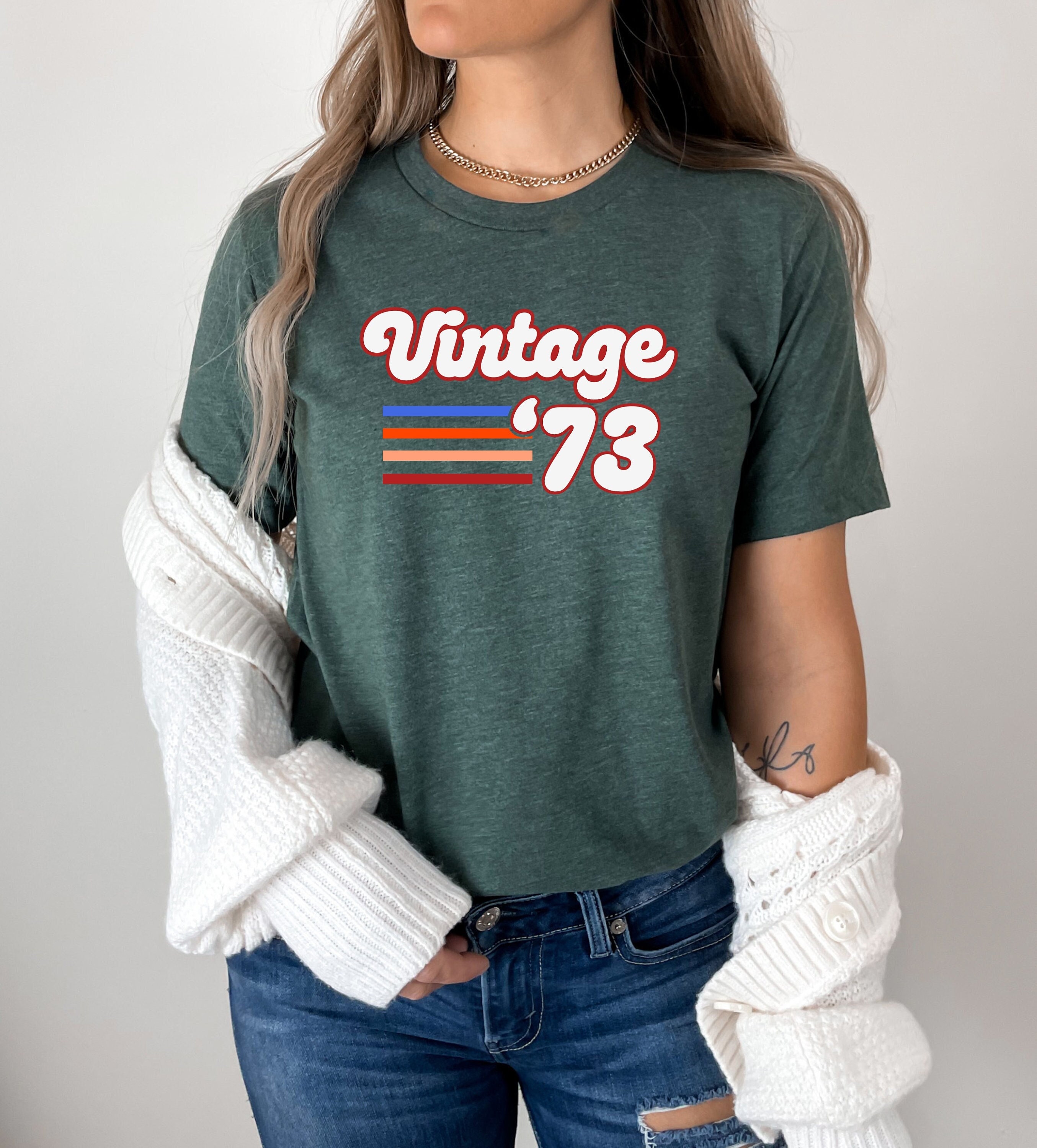 Vintage 1973 T-Shirt, 1973 Classic Tshirt, 50th Birthday Shi | Inspire ...