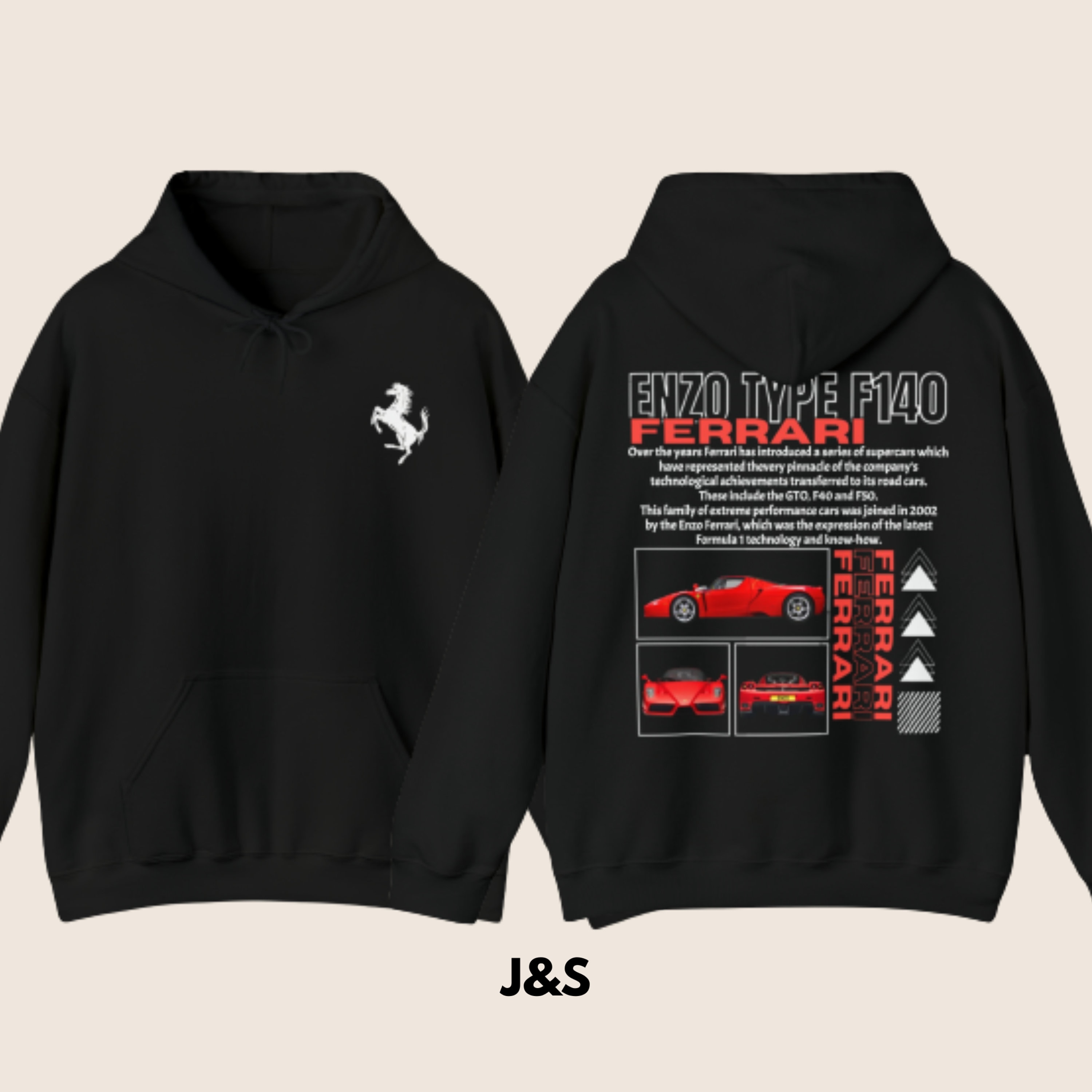 Ferrari Enzo Type F140 Hoodie 6 Colors Available Unisex Me | Inspire Uplift