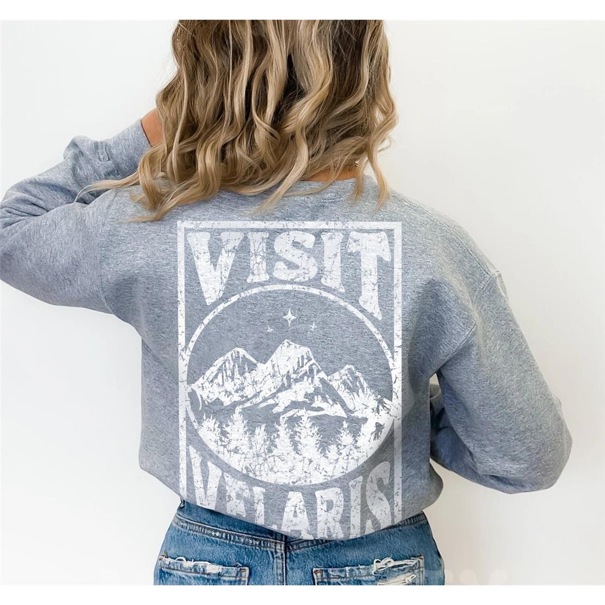 Visit Velaris ACOTAR Travel Sweatshirt | Night Court Sarah J | Inspire ...