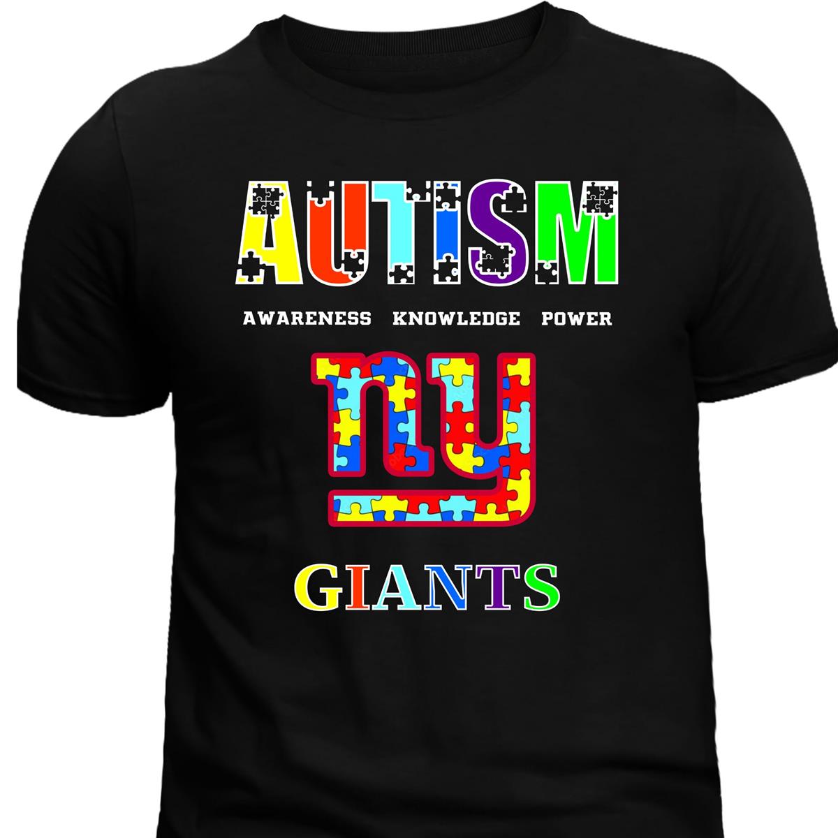 Giants Autism Awareness Tshirt | Inspire Uplift