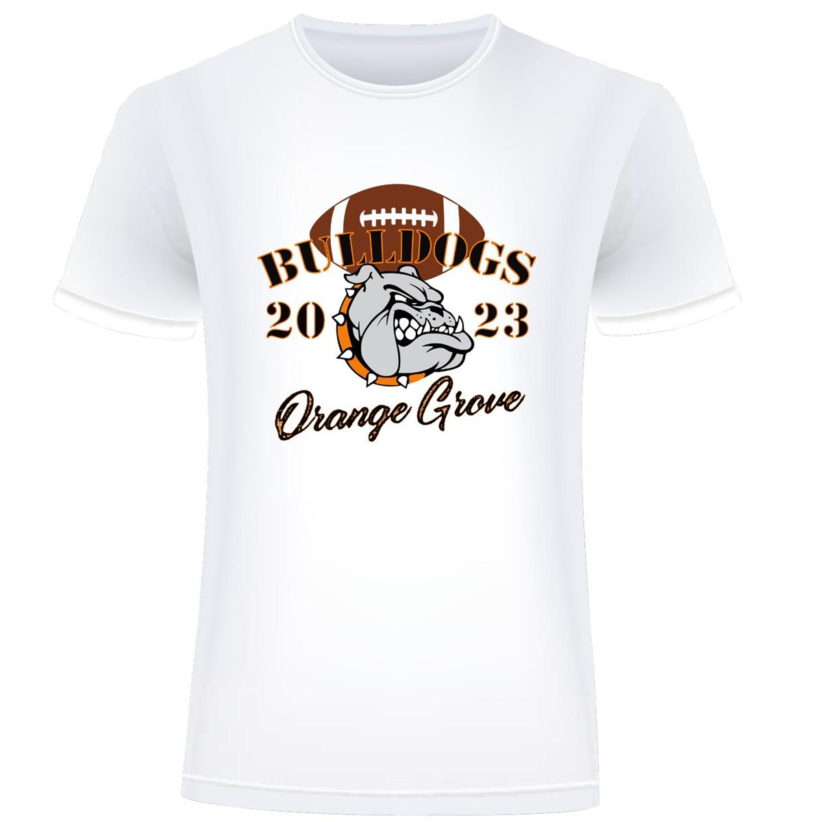 Orange Grove Bulldogs 2023 Football shirts for white shirts | Inspire ...