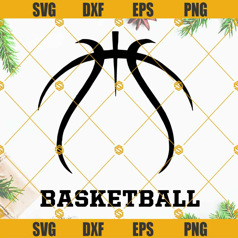 Basketball Outline SVG Files, Basketball SVG PNG DXF EPS Vec - Inspire ...
