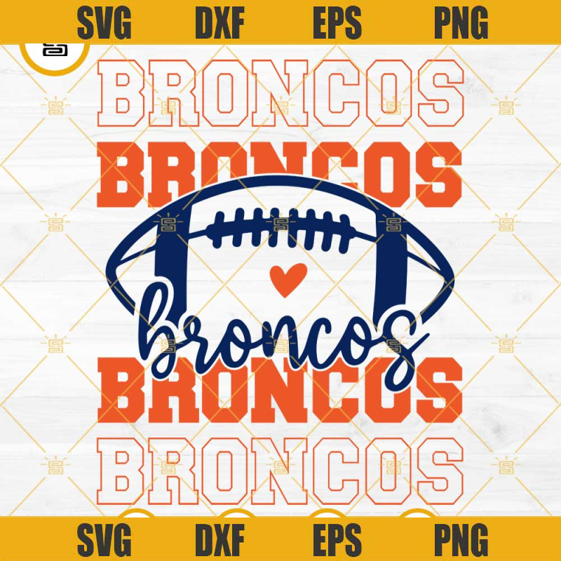 Denver Broncos SVG PNG DXF EPS Cut Files | Inspire Uplift