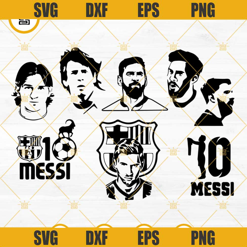 Messi SVG Bundle, Lionel Messi SVG, Soccer SVG, Football Arg | Inspire ...
