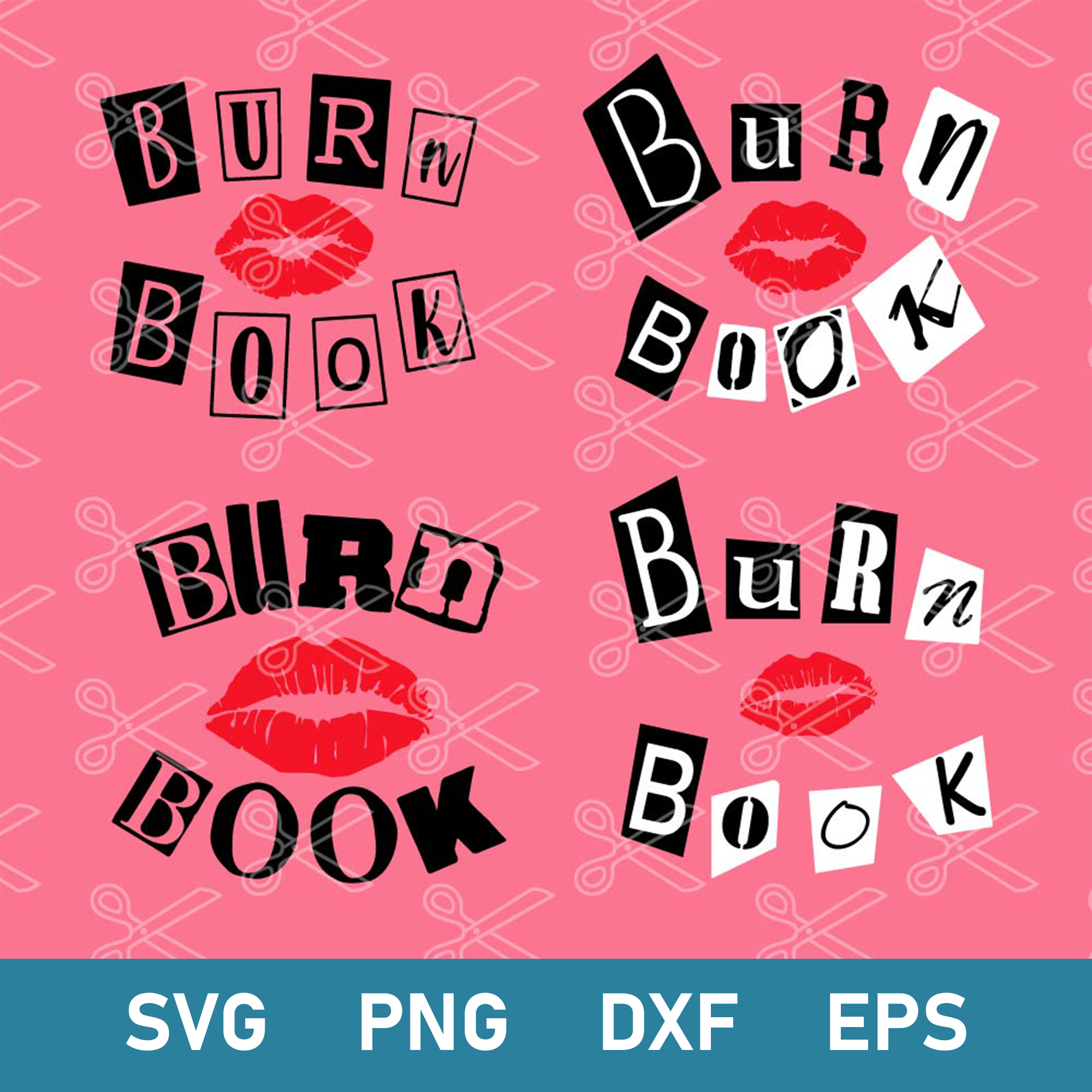 Burn Book Bundle Svg, Burn Book Svg, Mean Girls Svg, Png Dxf | Inspire ...