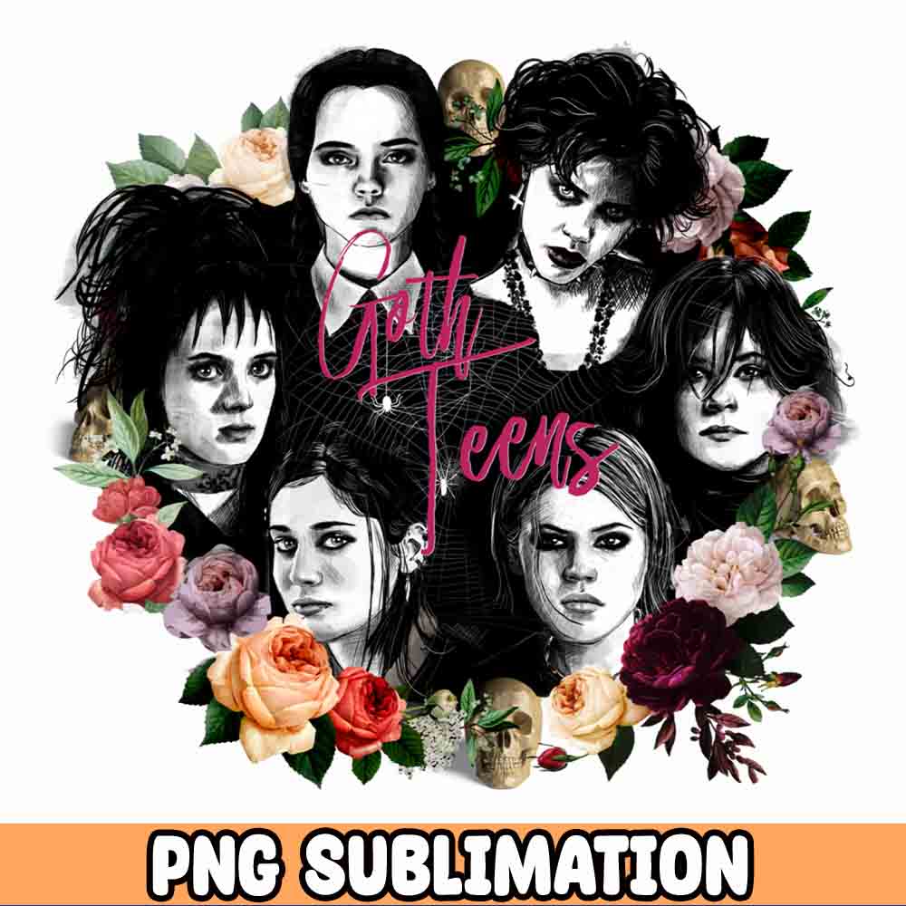 Goth Teens - Bad girls Wednesday Addams PNG | Inspire Uplift
