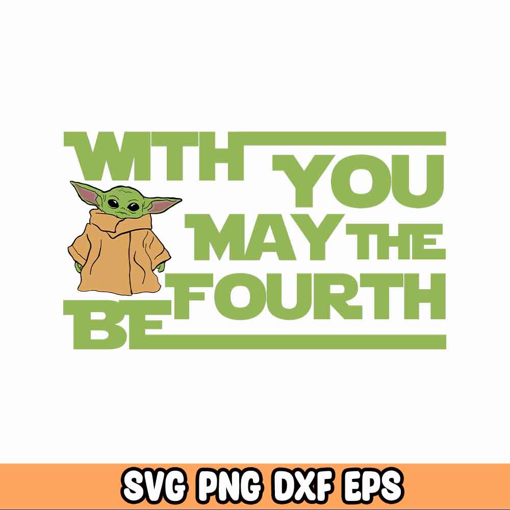 Green May the Fourth Be With You SVG, Star Wars PNG File St | Inspire ...