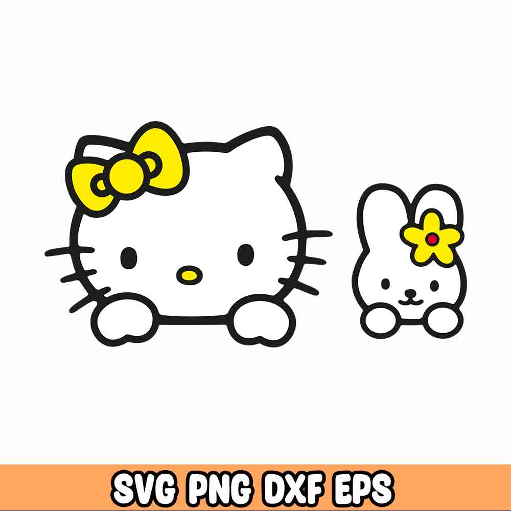 Kitty Svg png, Kawaii Kitty Svg Bundle, Cute Cat Svg, Kitty | Inspire ...