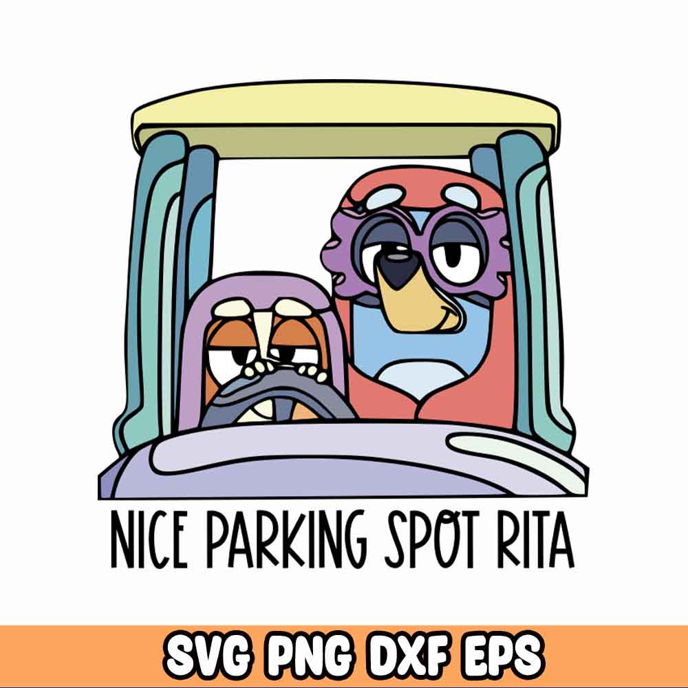 Nice Parking Spot Rita Colored svg, Bundle Bluey SVG Bundle, | Inspire ...