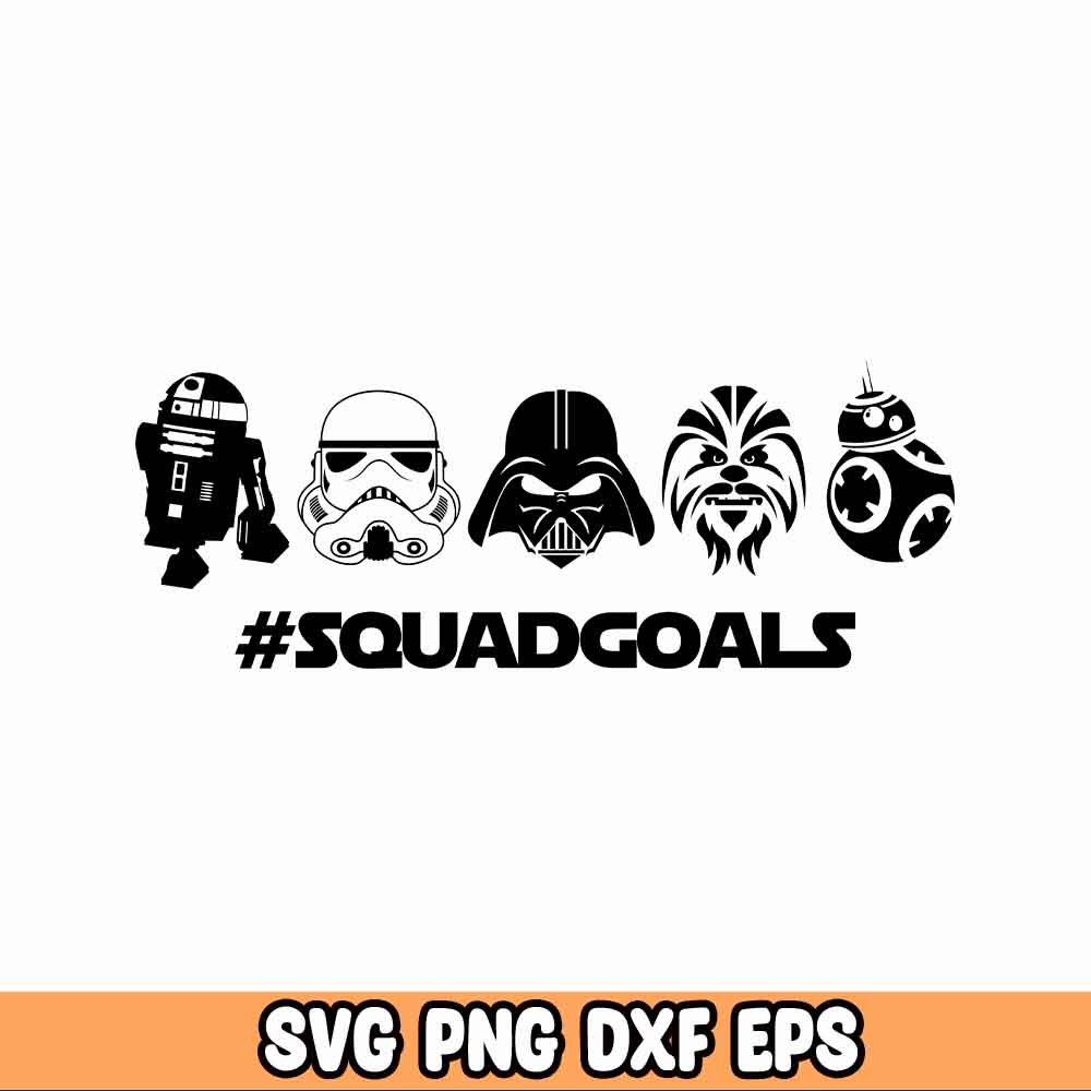 Star Wars Squad Goals svg, Star Wars svg, Starwars Character - Inspire ...