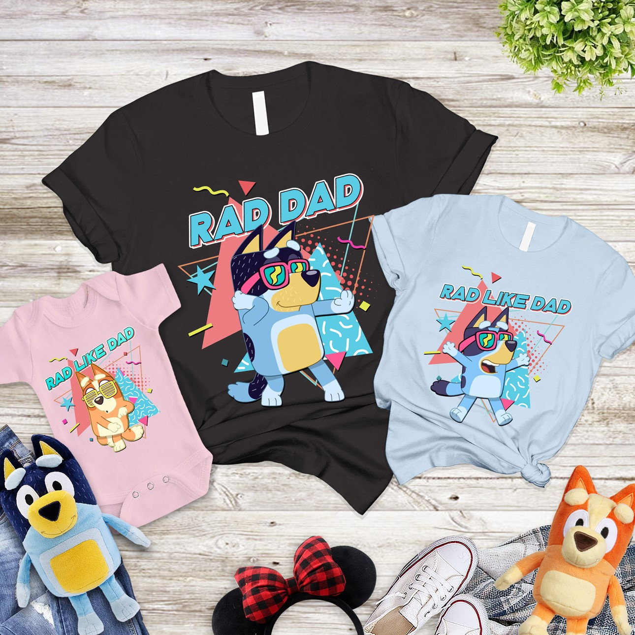 Bluey Rad Dad Shirt, Bluey Dad Shirt, Bluey Family Shirt, Bl | Inspire ...