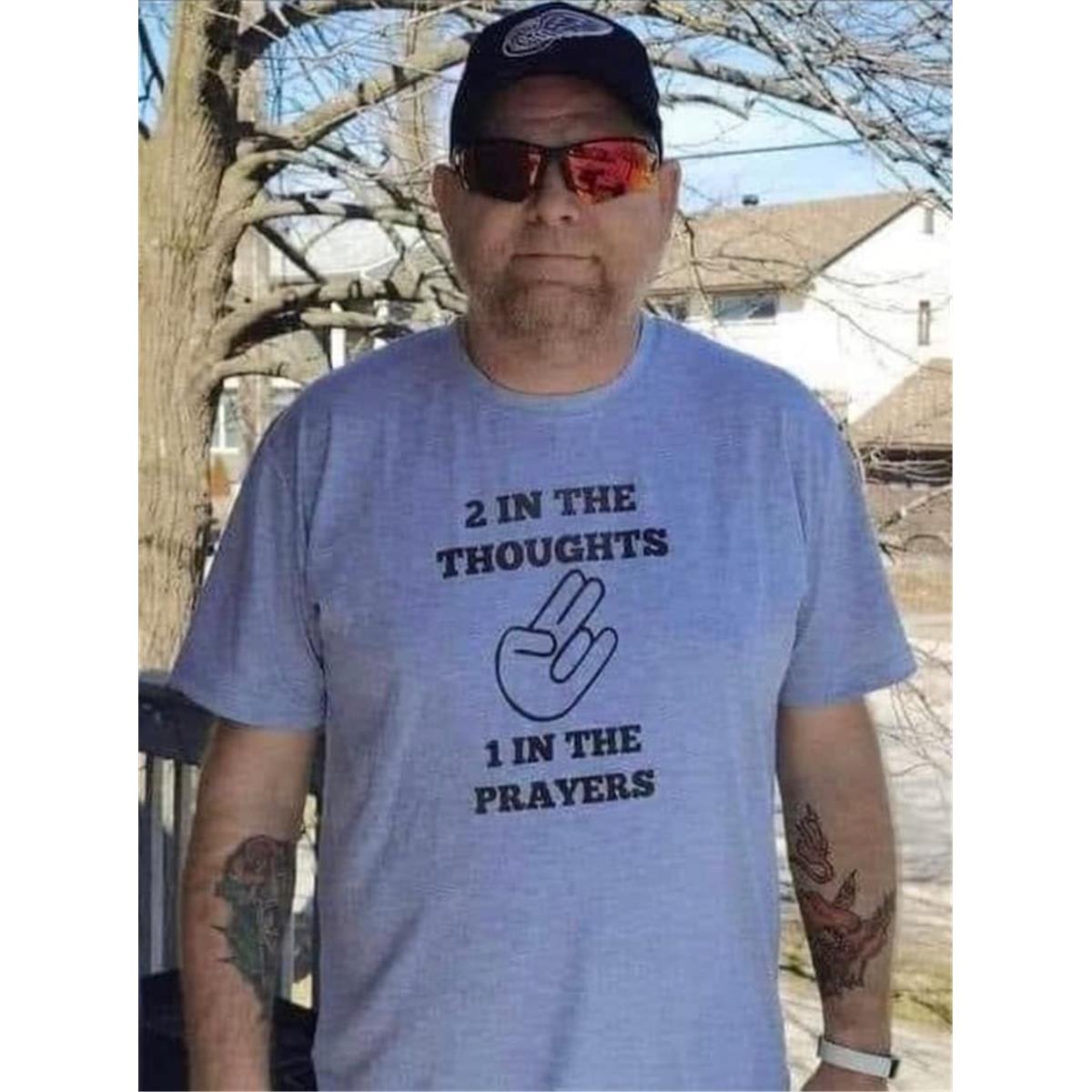 2 in the Thoughts 1 in the Prayers Y2K meme Tee Cursed T-Shi | Inspire ...