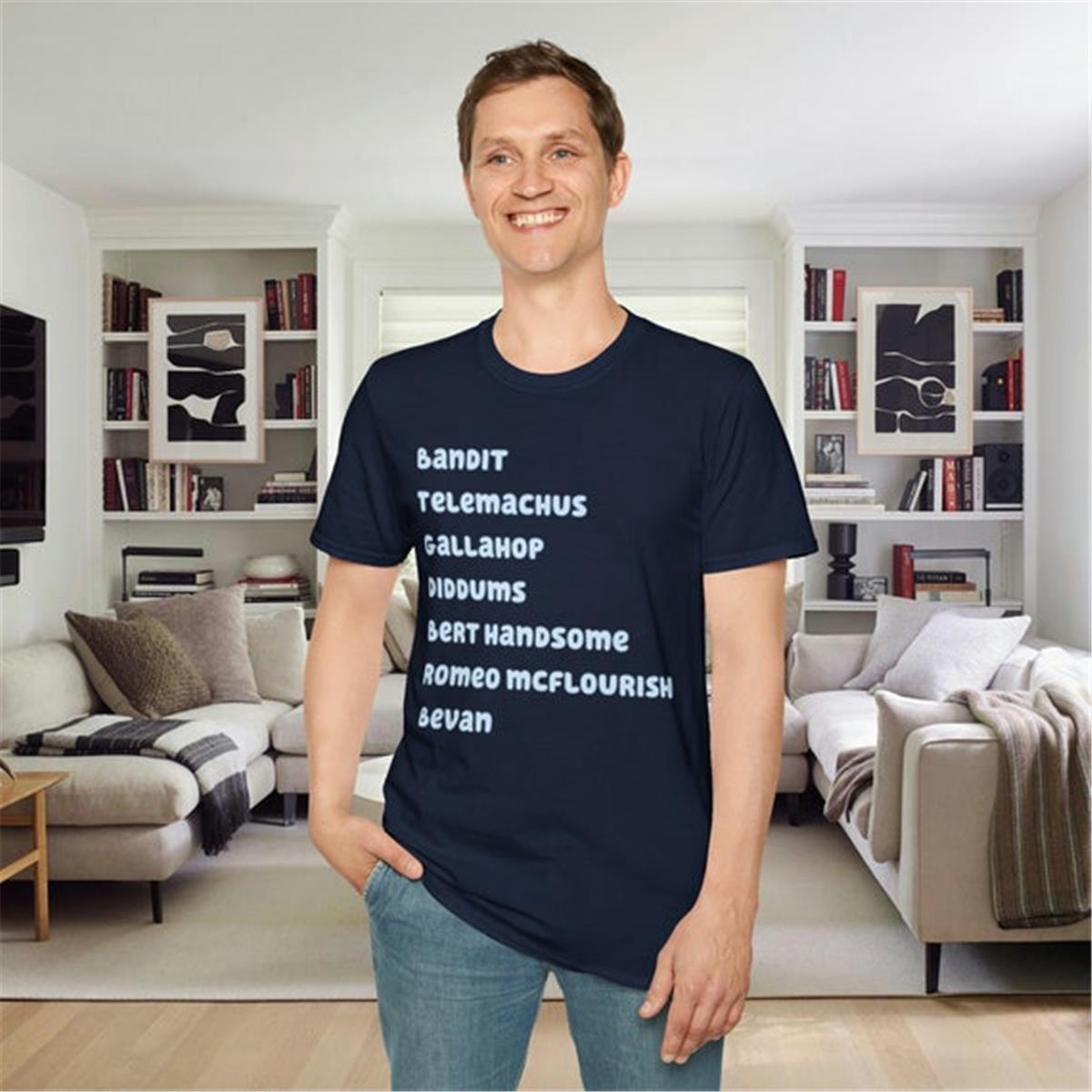 Bluey Inspired Dad Bandit List of Nicknames Unisex Soft styl | Inspire ...