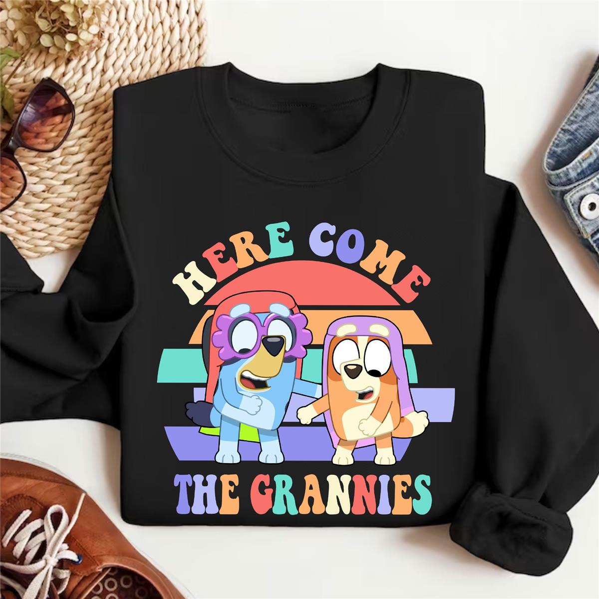 Here Comes The Grannies Bluey Shirt, Bluey Shirt, Bluey Char | Inspire ...