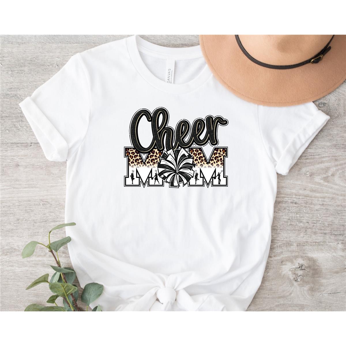 Cheer Mom Shirt, Leopard Cheer Shirt, Cheer Bling, Cheer Spi | Inspire ...