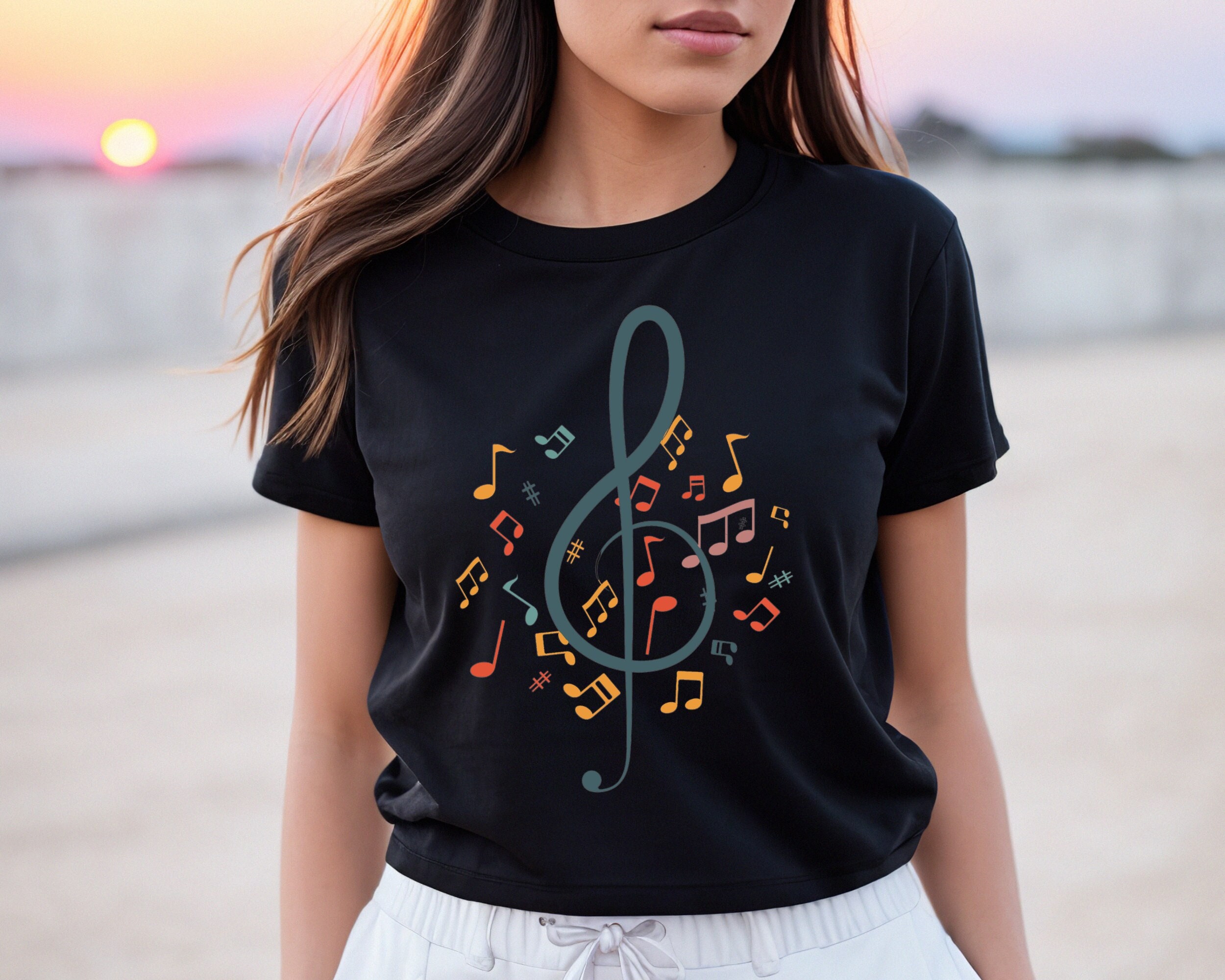 Music Notes T-shirt, Piano Teacher Heart tshirt, Funny inspi | Inspire ...