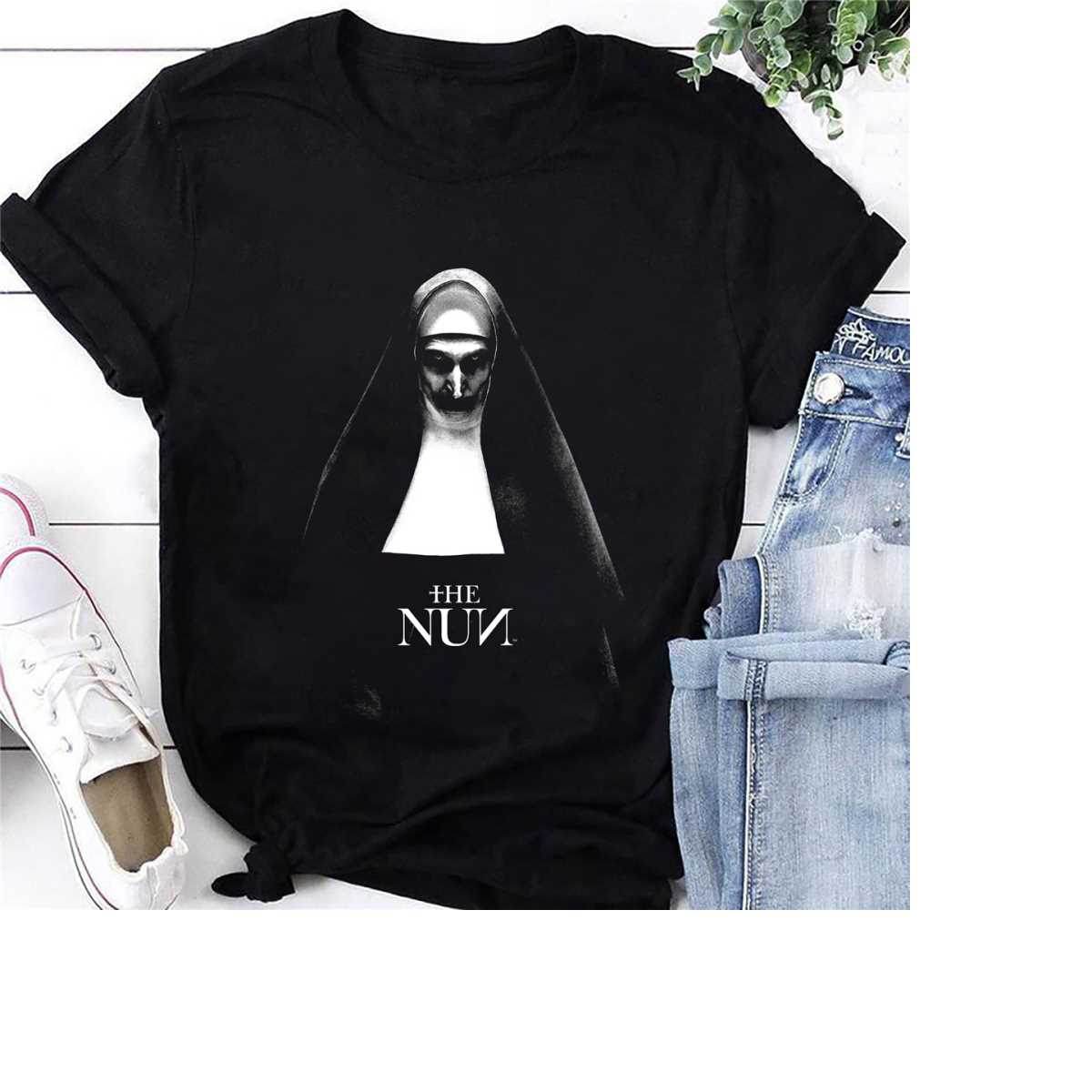 Creepy The Nun Valak Conjuring T-Shirt, Valak Shirt Fan Gift | Inspire ...
