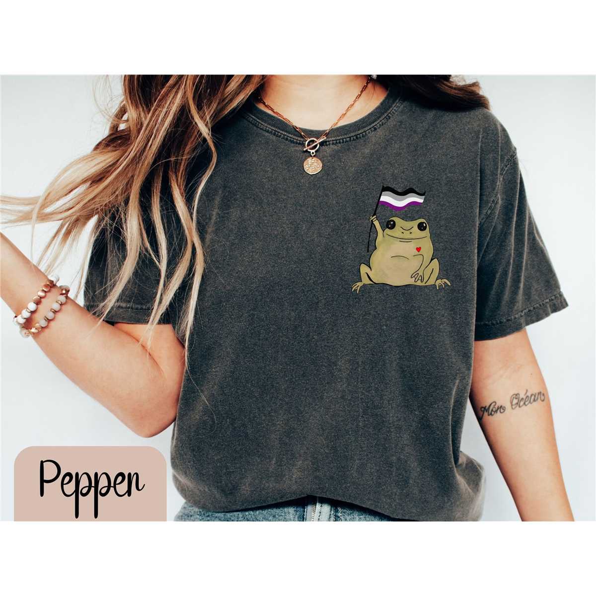 Boho Subtle Ace Pride Shirt Comfort Colors Frog Pride Cottag | Inspire ...