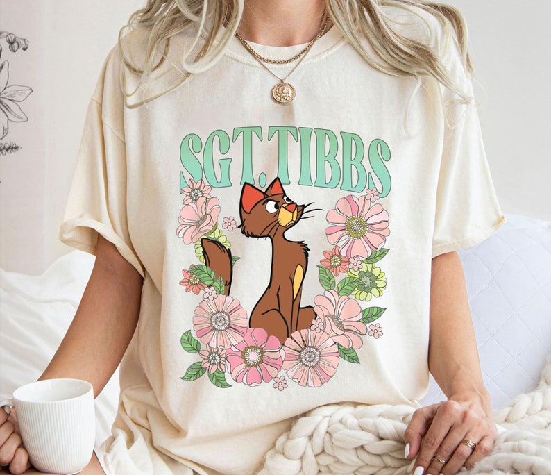 Retro Sgt.tibbs Cat Floral Shirt, 101 Dalmatians T-Shirt, Se | Inspire ...