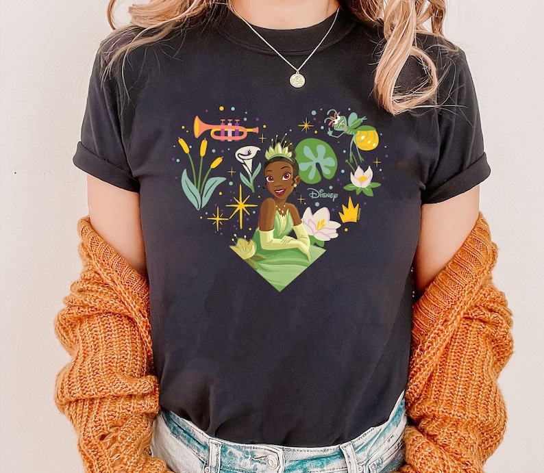 Princess Tiana Shirt, Nature Heart T-shirt, The Princess and | Inspire ...
