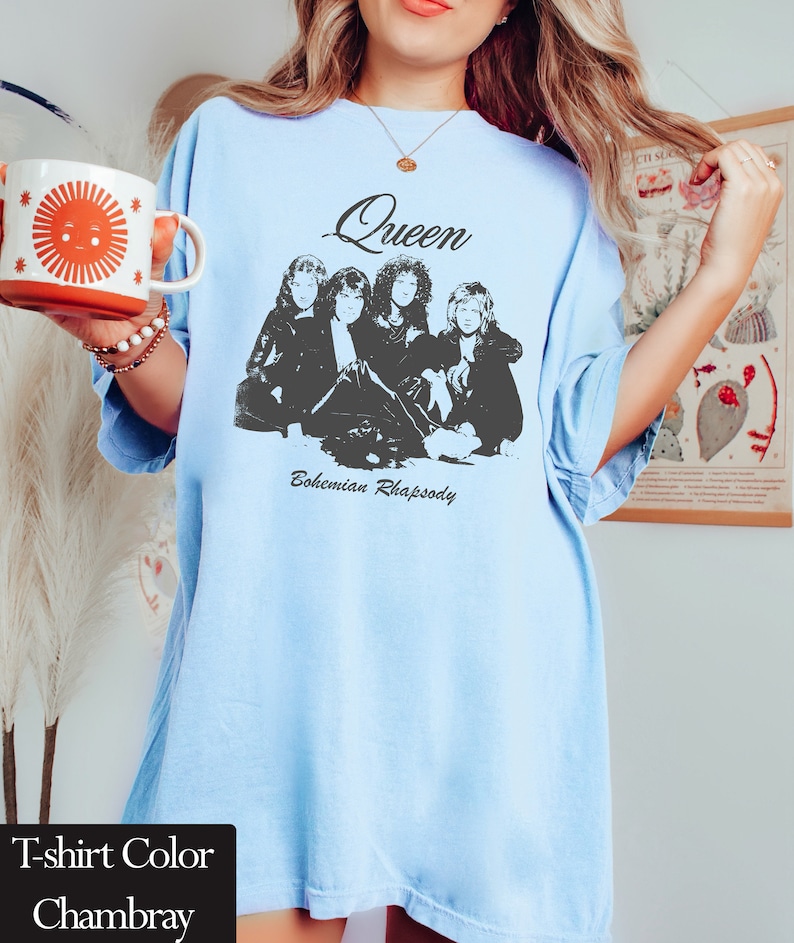 Queen Band T-Shirt | Bohemian Rhapsody Freddie Mercury Shirt - Inspire ...