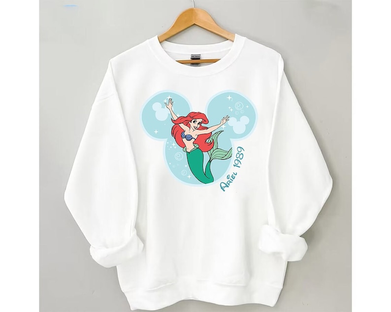 Little Mermaid Hoodie, Disney Ariel Princess Hoodie, Mermaid | Inspire ...