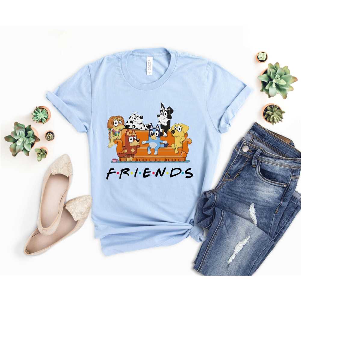 Bluey Friends Shirt, Bluey Birthday Party Tshirt, Bluey Char - Inspire ...