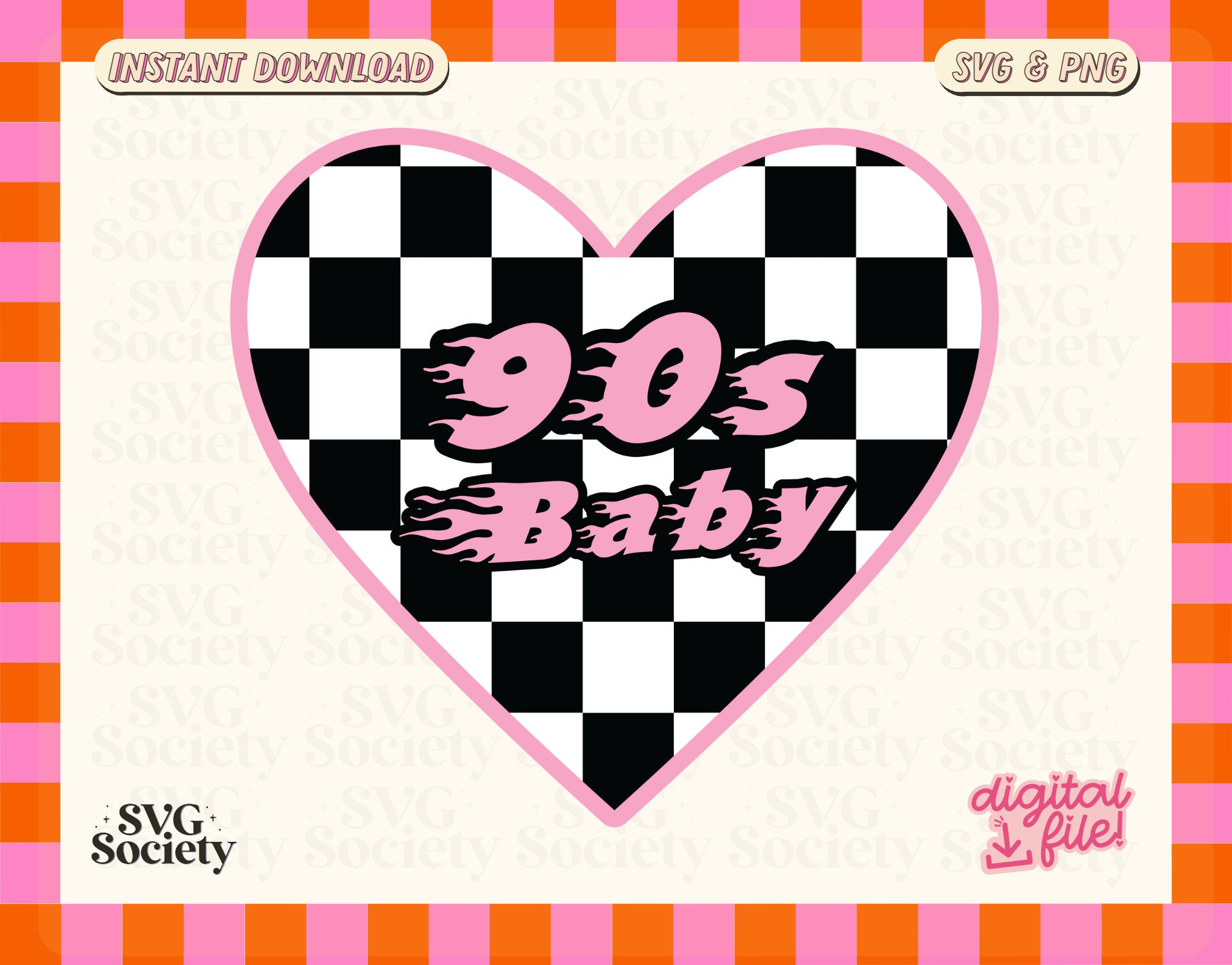 90s Baby SVG PNG, Y2k Design, 90s Kid, Nineties Baby, Nineti | Inspire ...