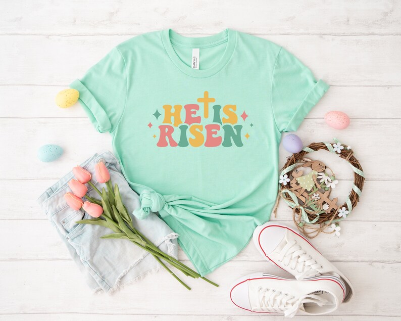 He Is Risen Shirt, Easter Bible Shirt, Easter Jesus Shirt, E | Inspire ...