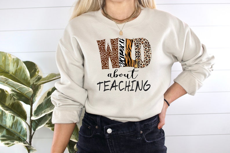 Wild About Teaching Shirt, Leopard Teacher Shirt, Teaching S - Inspire ...