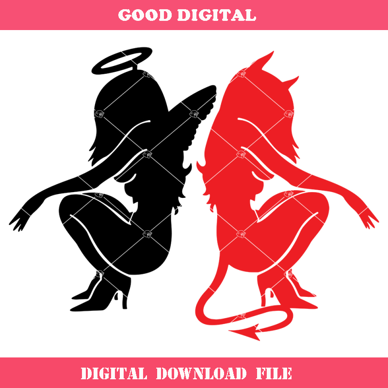angel and devil svg - Inspire Uplift