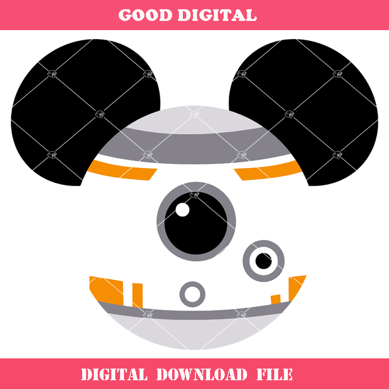 Bb8 Mouse Ears Svg, Beebee Ate Svg, Star Wars Svg | Inspire Uplift