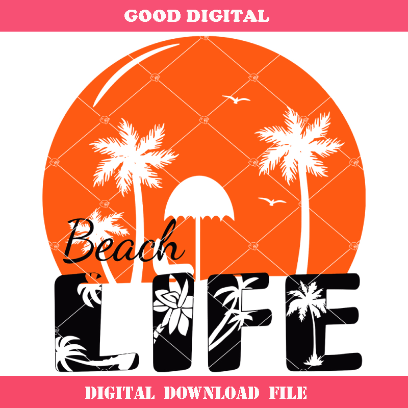Beach Life Svg, Summer Svg, Relax Svg, Sunset Beach Svg - Inspire Uplift