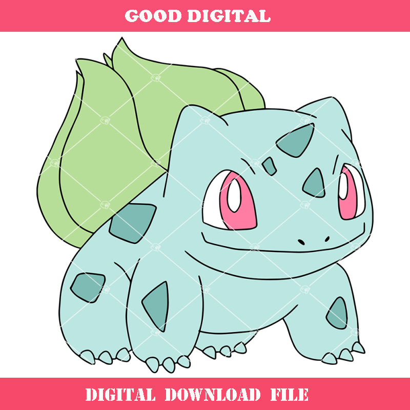 Bulbasaur Pokemon Svg, Fushigidane Svg, Pokemon Cartoon | Inspire Uplift