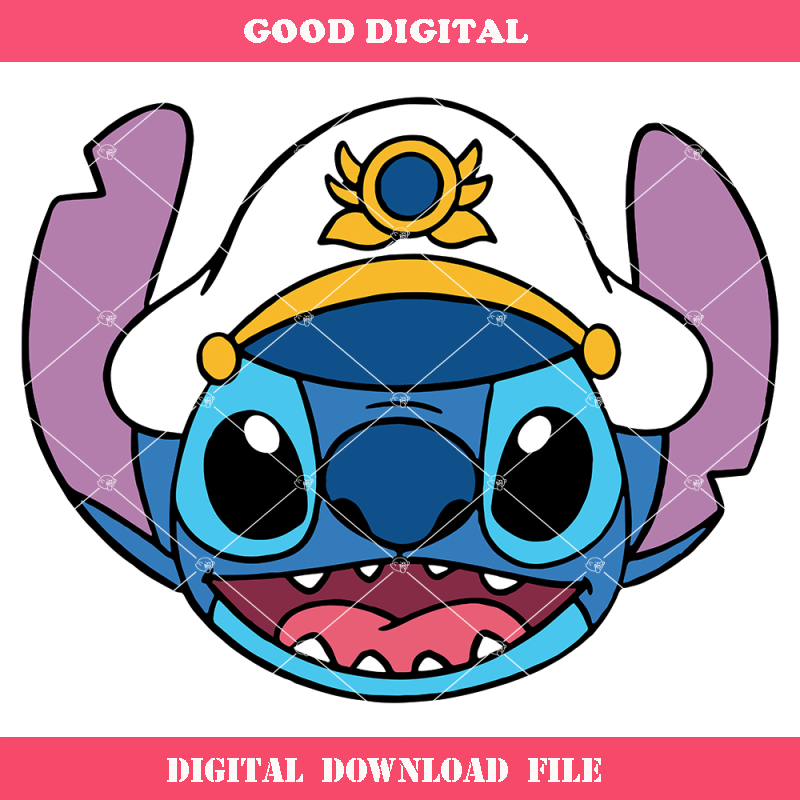 Captain Stitch Svg, Stitch Sailor Svg, Svg, Cruise Svg | Inspire Uplift