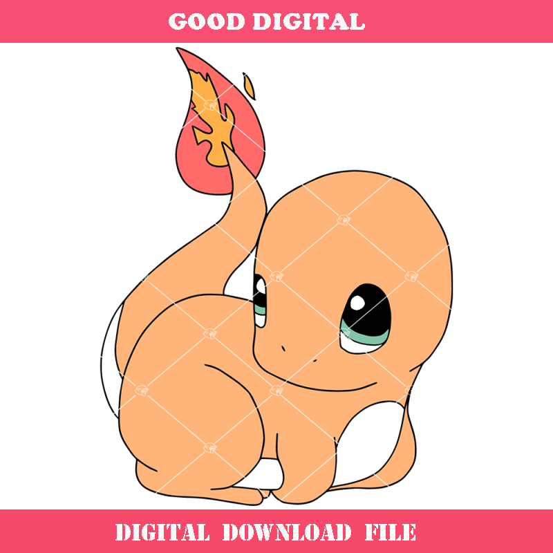 Charmander Pokemon Svg, Hitokage Svg, Pokemon Cartoon | Inspire Uplift