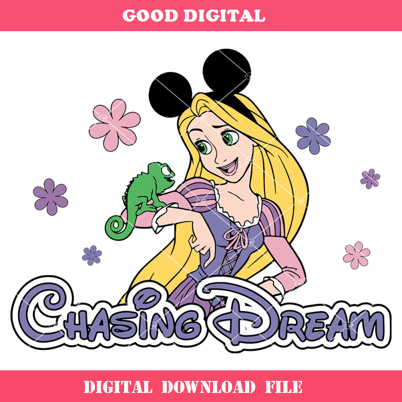 Chasing Dream Svg, Princess with Yellow Hair Svg, Disney Svg | Inspire ...