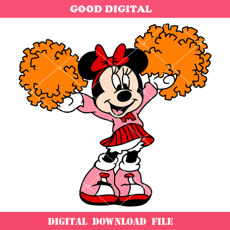 Cheerleader Minnie Svg, Cheerleader Mouse Svg, Cute Minnie | Inspire Uplift