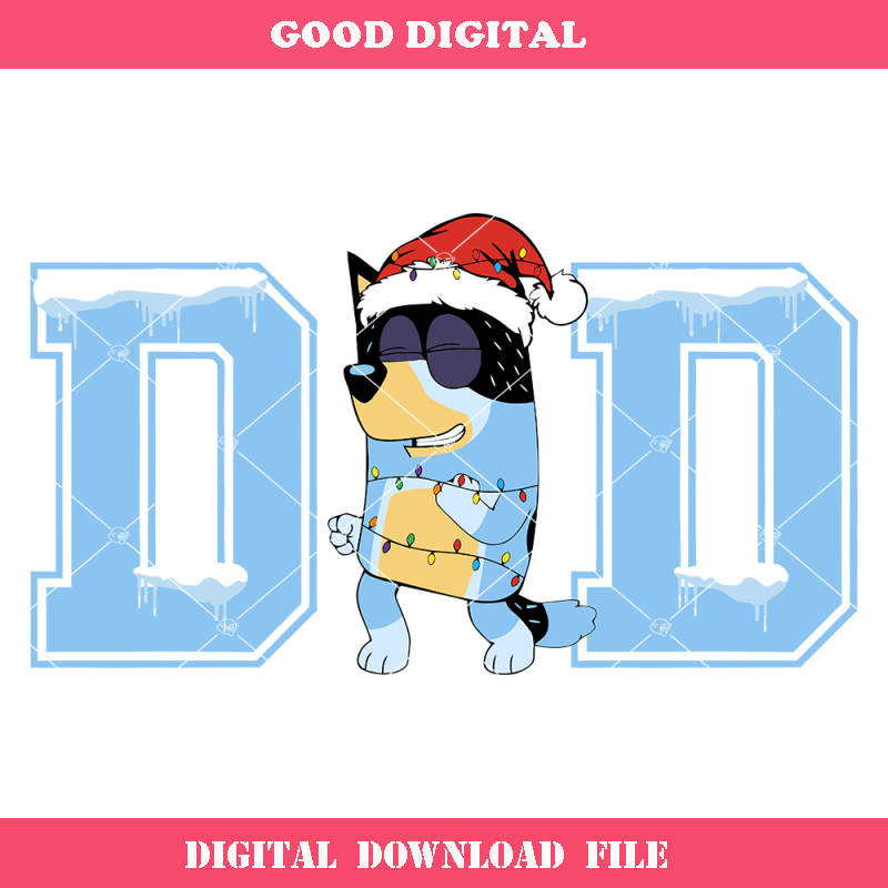 Christmas Dad Bandit Svg, Bandit Heeler Svg, Bluey Christmas | Inspire ...