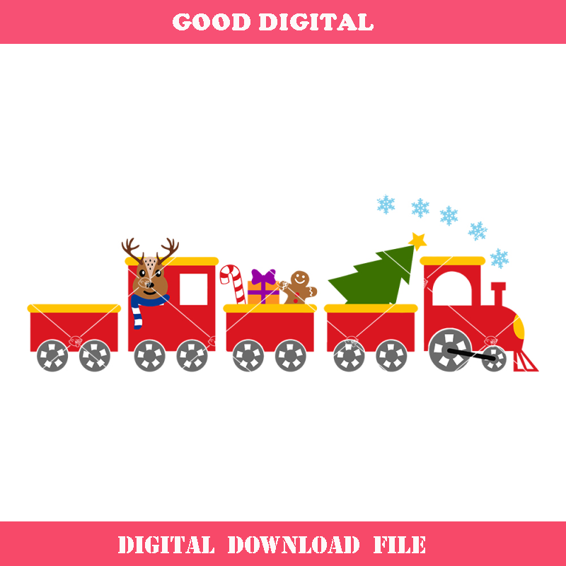 christmas train svg - Inspire Uplift