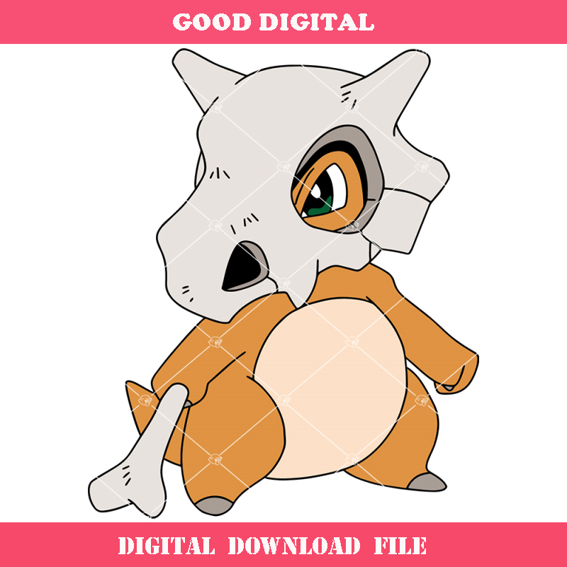 Cubone Pokemon Svg, Pokemon Cartoon Svg, Japan Anime Svg | Inspire Uplift