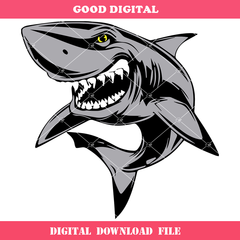 Cute Shark Svg, Cartoon Shark Svg, Shark Logo Svg - Inspire Uplift