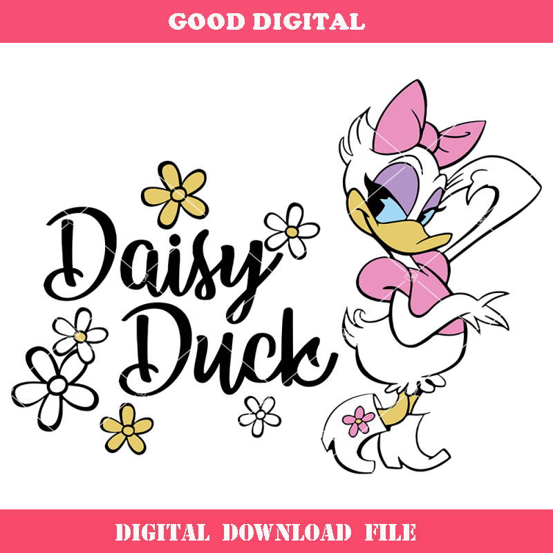 Daisy Duck Svg, Disey Duck Svg, Daisy Svg, Cute Duck Svg | Inspire Uplift